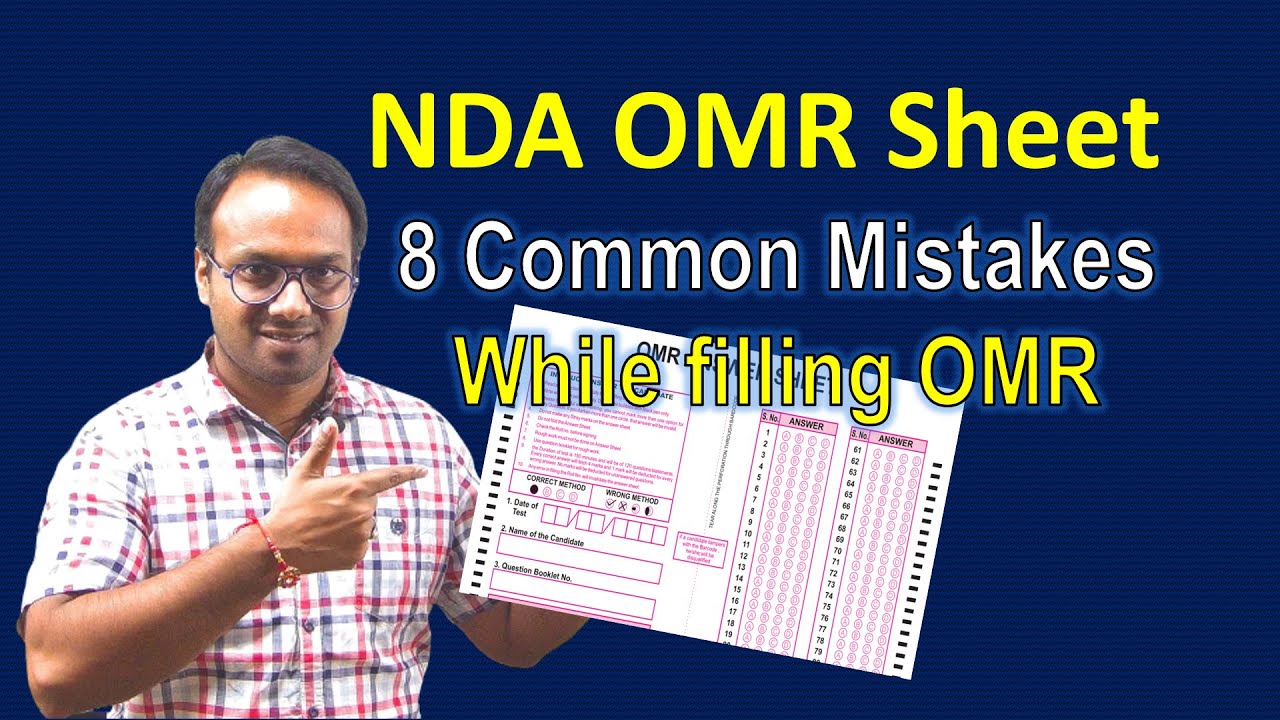 NDA OMR Sheet | 8 Common Mistakes While filling OMR Sheet | by Rishi ...