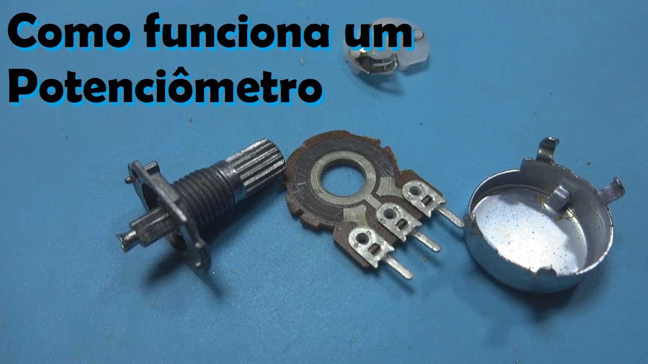 Como conectar e como funciona um potenciômetro - Vamos abrir um! - YouTube