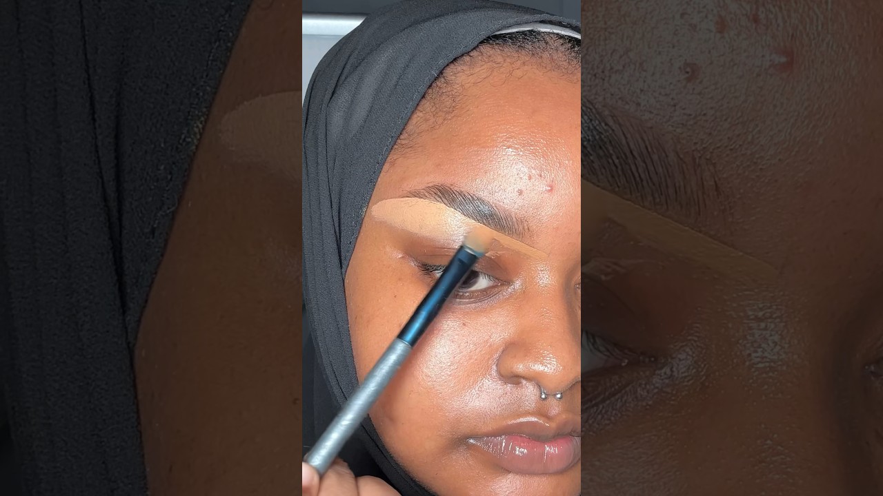 Easy eyebrow tutorial #eyebrows - YouTube