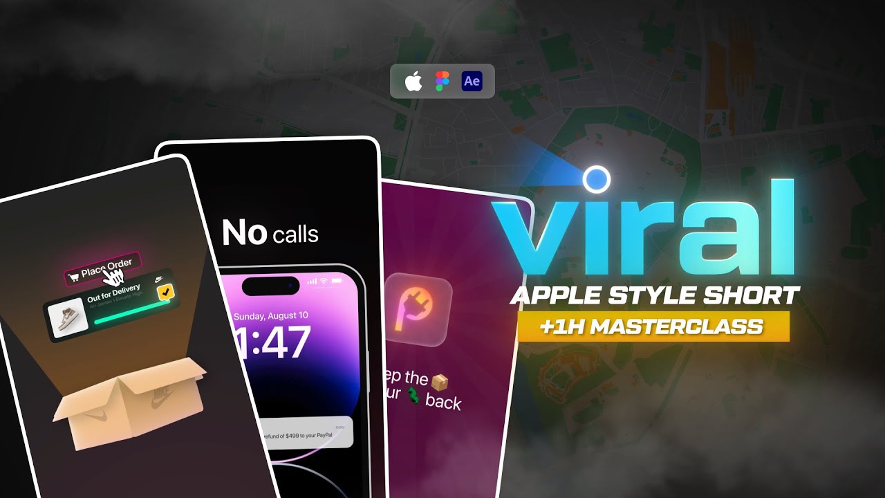 How To Create Viral Apple Style UI Short in After Effects | For ...