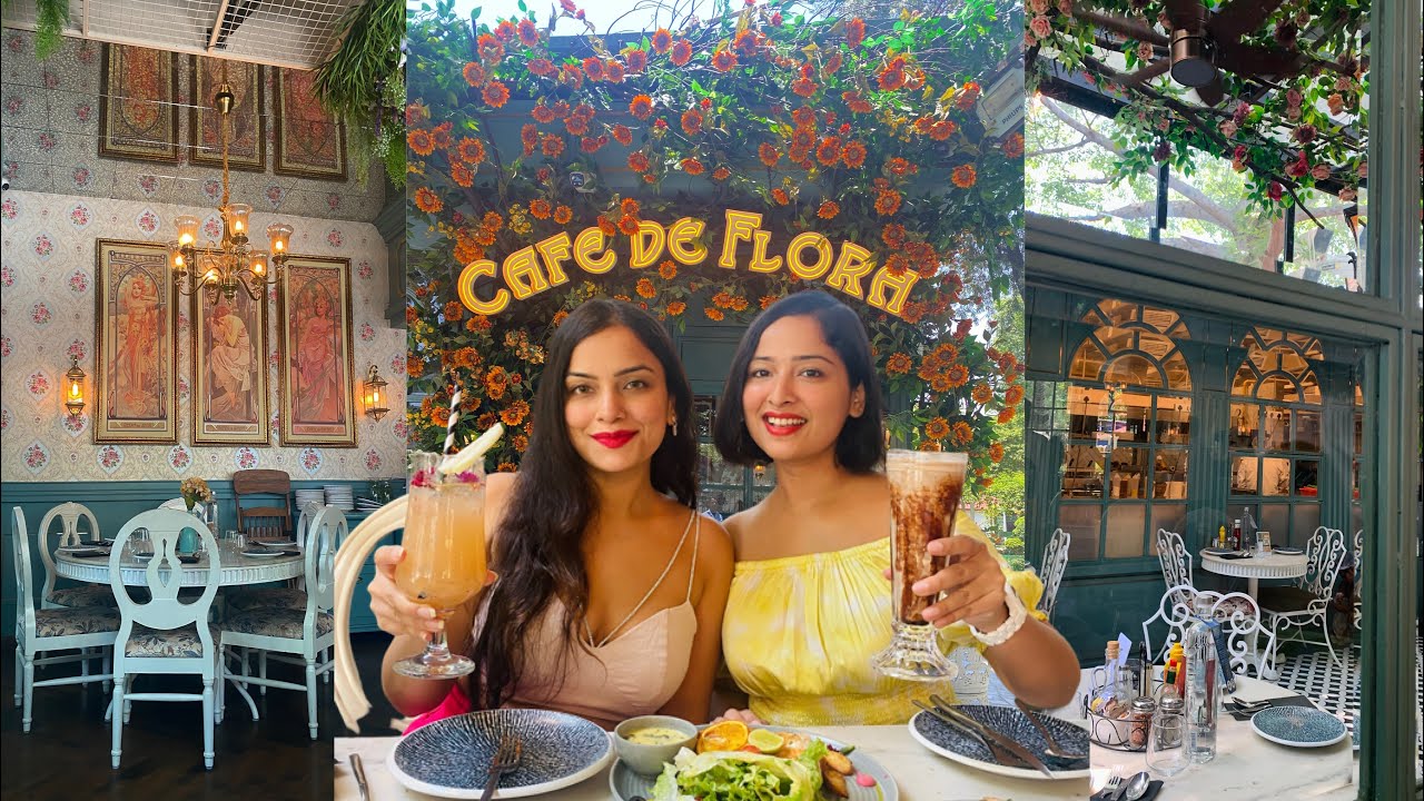 PARIS Vibe in INDIA | European theme cafe in Delhi : Cafe de Flora | Chanakyapuri | Food Vlog ...