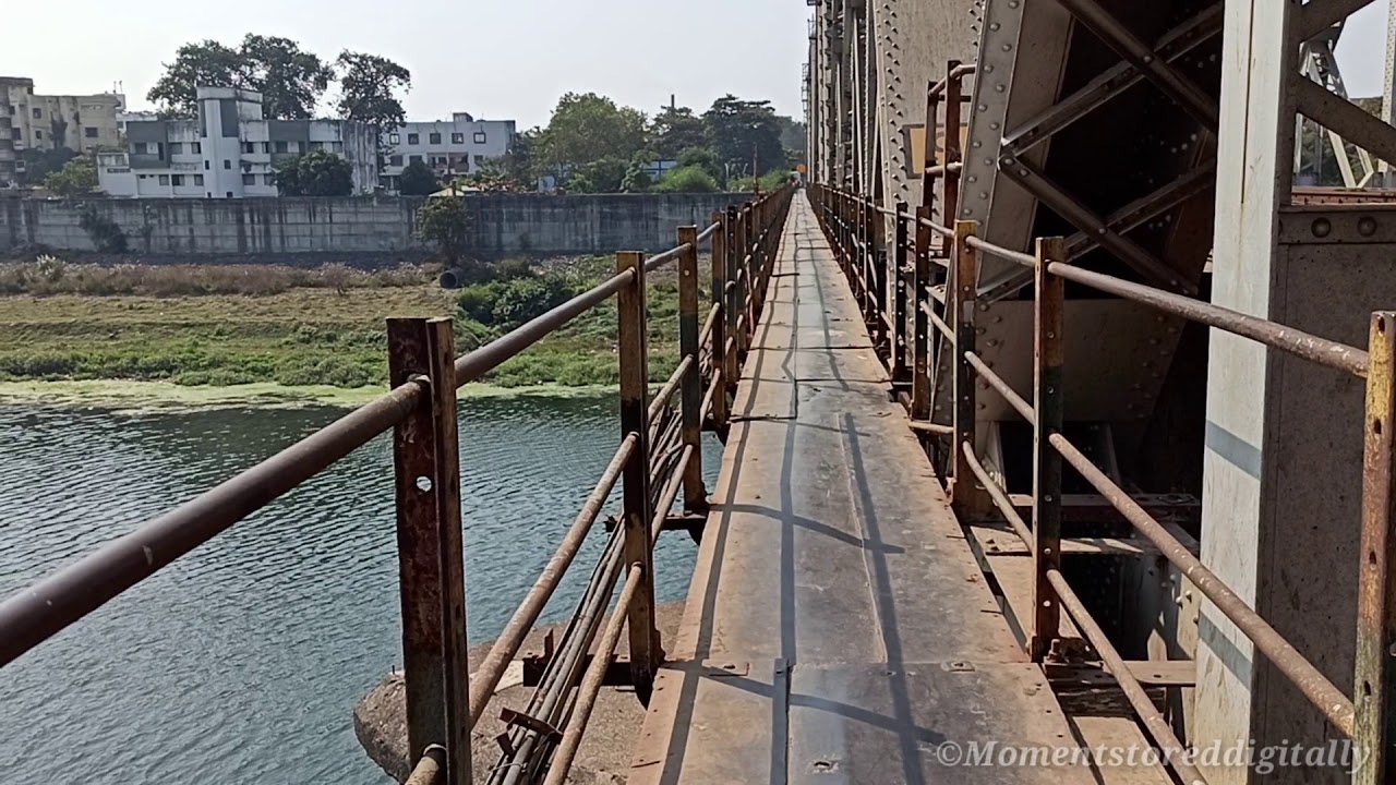 Surat city Tapi river Railway Bridge tour - YouTube