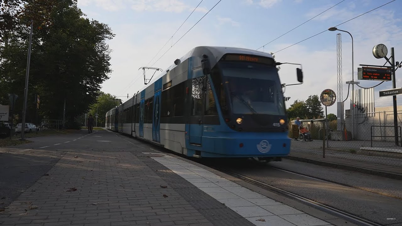 Sweden, Stockholm, tram ride from Trekanten to Luma - YouTube