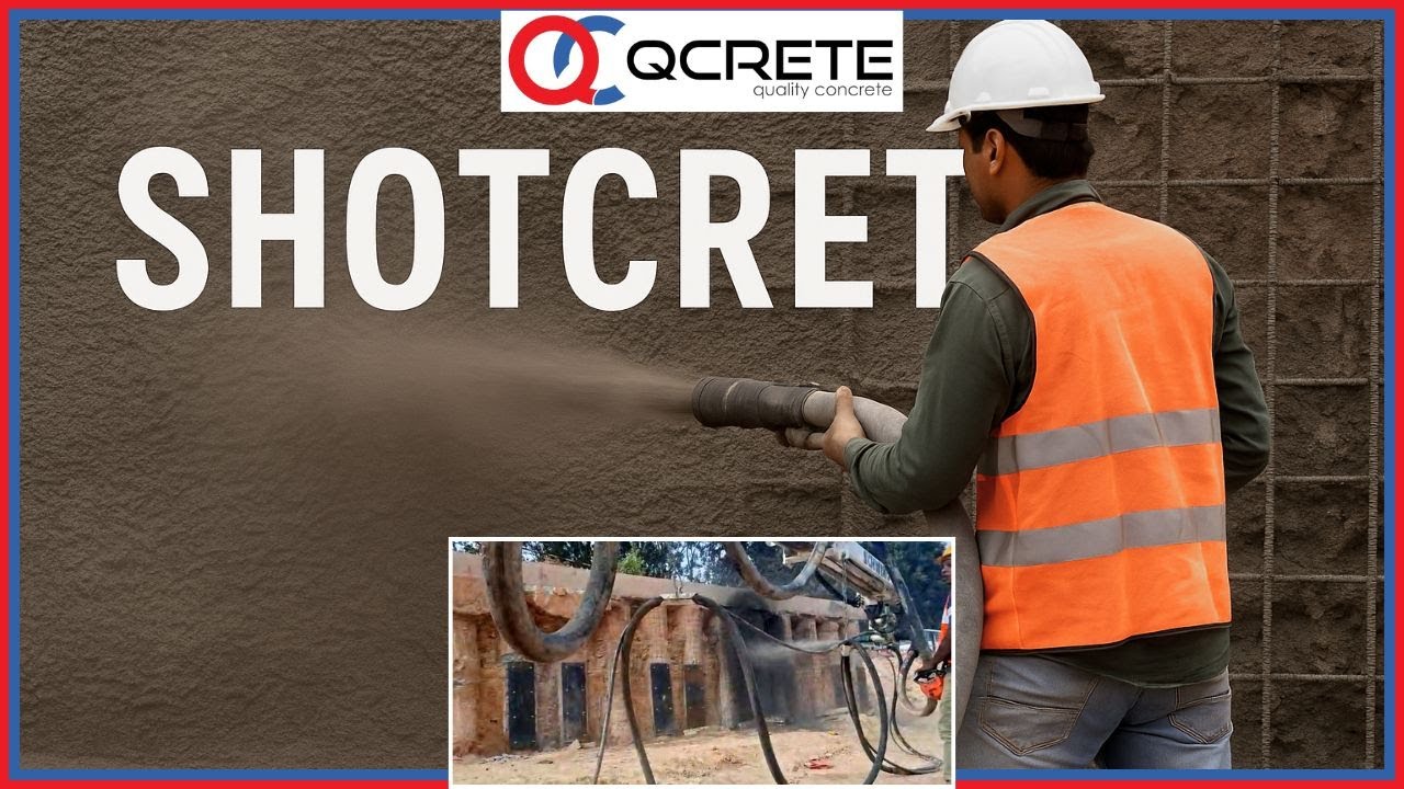 Shotcrete Concrete in Action | Qcrete Readymix India | High-Performance ...