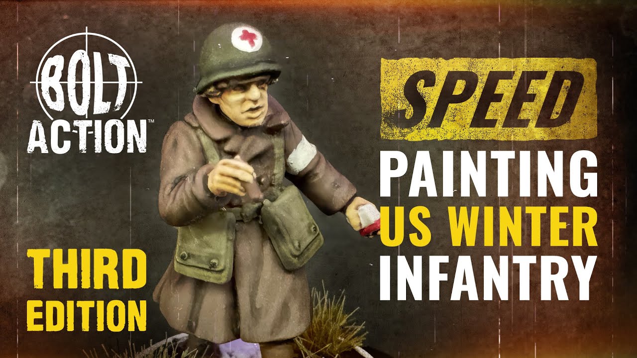 How To Paint WW2 US Winter Infantry For Bolt Action 3rd Edition - YouTube