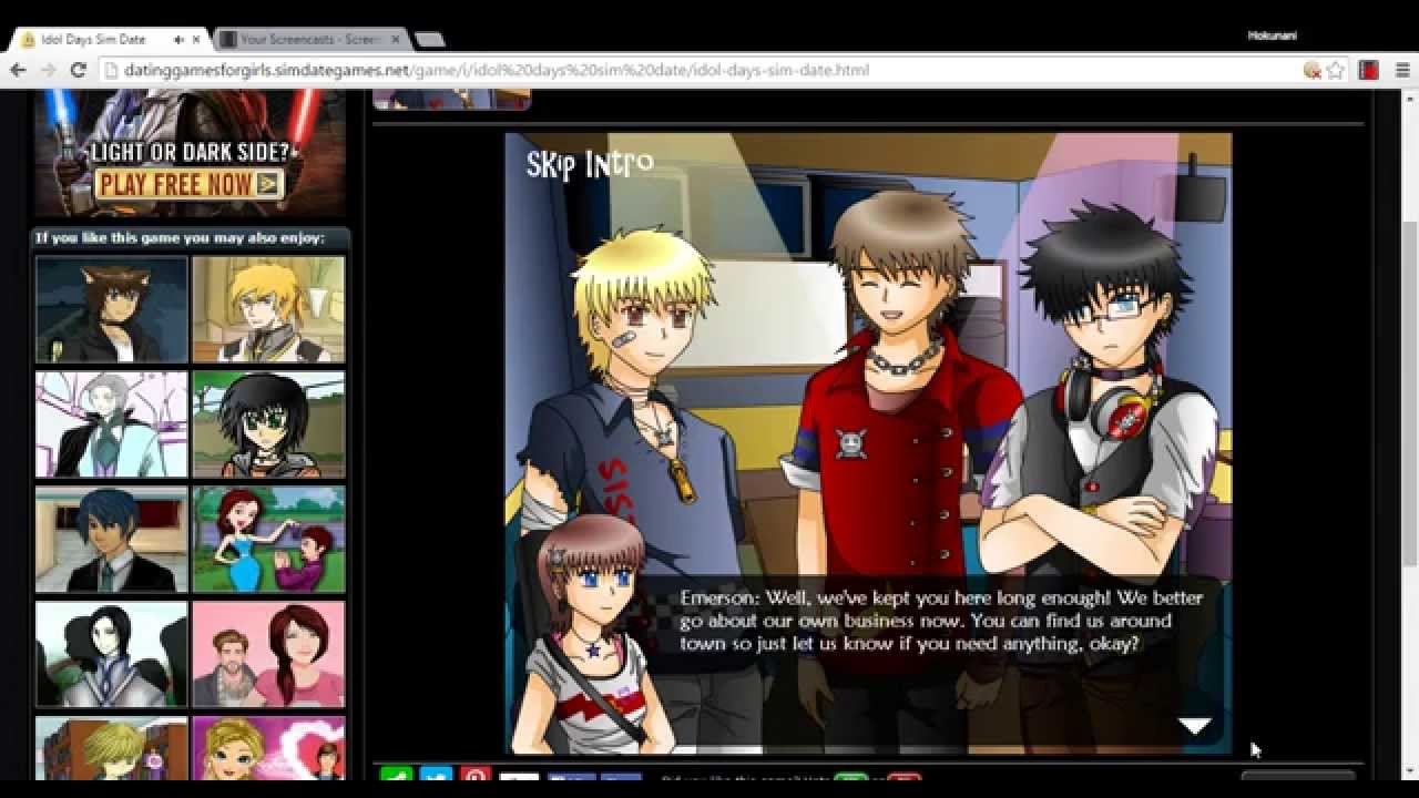 Idol Days Sim Date INTRODUCTION! P:1 - YouTube