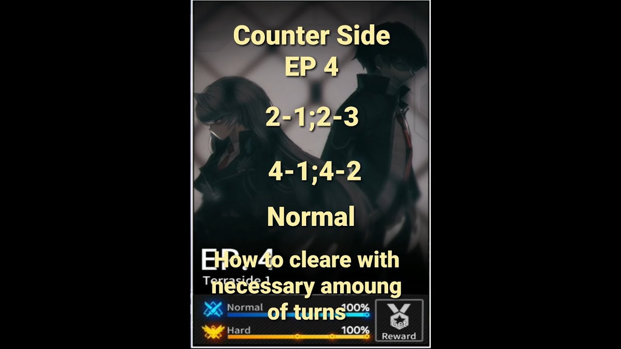 Counter Side EP 4 - Terraside (normal); 2-1,2-3 and 4-1,4-2 cleare with ...