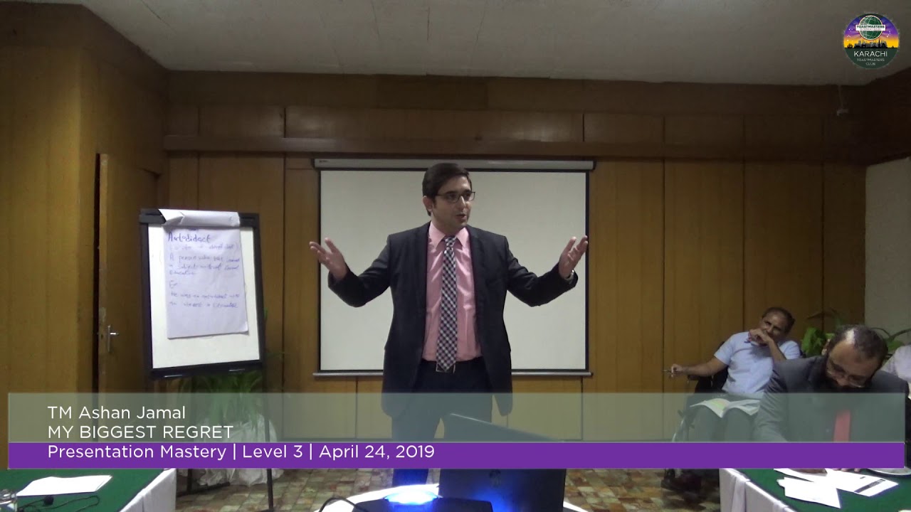 Toastmaster Ahsan Jamal - My Biggest Regret - YouTube