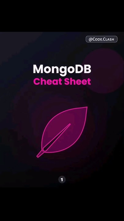 Mongodb Cheat Sheet Coding Database Mongodb Db Cheatsheet