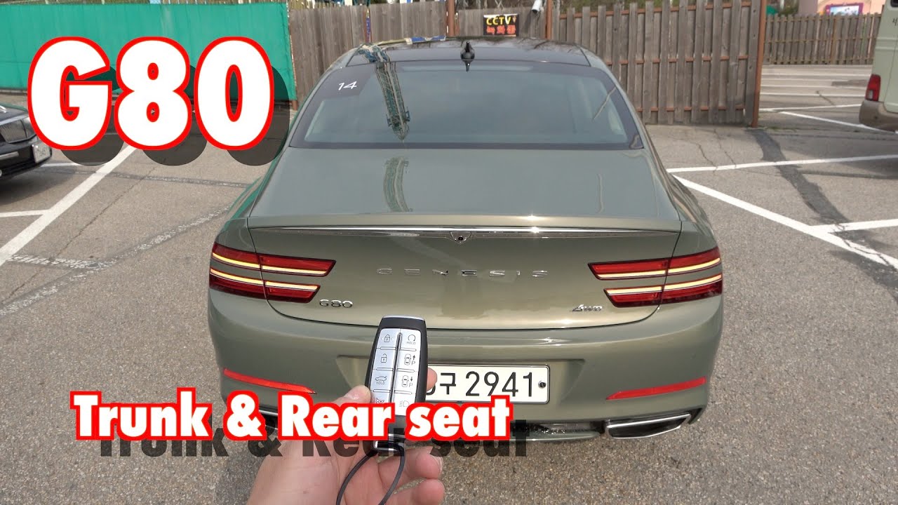 제네시스 G80 트렁크 & 2열(Genesis G80 Trunk & rear seat) - YouTube