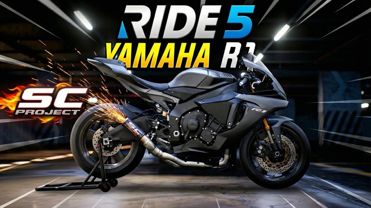 Ride 5 Yamaha R1 SC Project Exhaust - YouTube