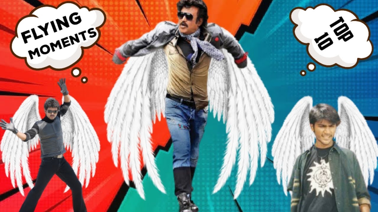 Top 10 Flying Moments of Tamil Cinema | TOP-u TYPE-u Ep 02 | Parakurom ...
