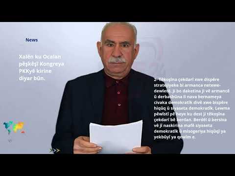 Nûçe: Xalên ku Ocalan pêşkêşî Kongreya PKKyê kirine diyar bûn. @me24int