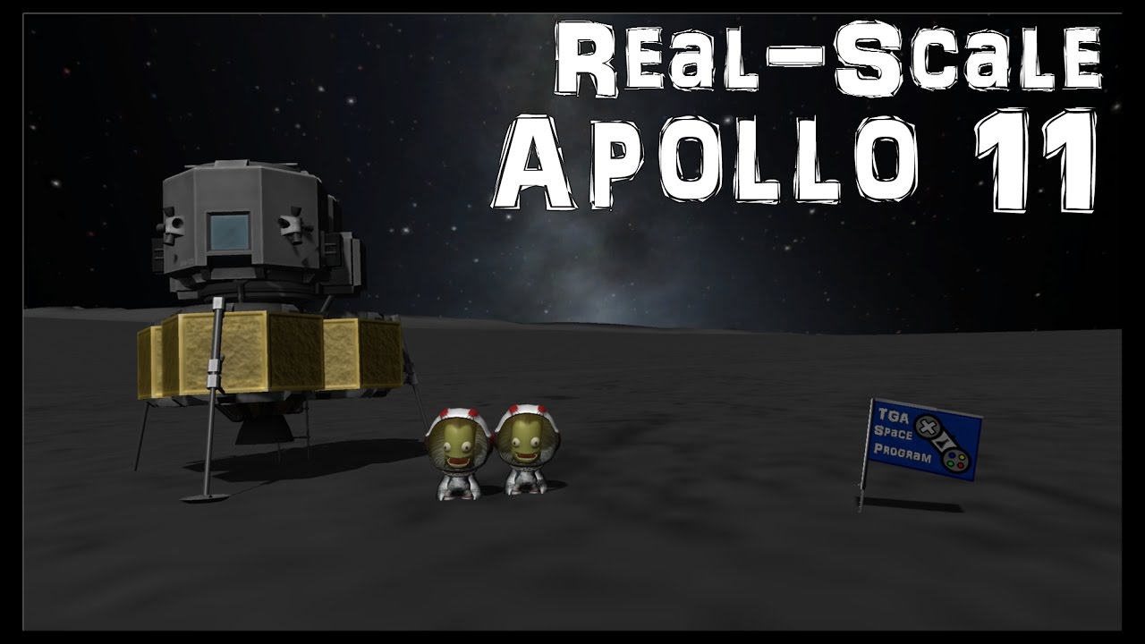 KSP: Real-Scale Apollo 11 (10x Kerbol System) - YouTube