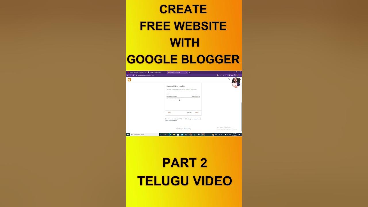 Create a Free Website With Google Blogger - Learning class Part 2 #website #howto #blogger #free ...