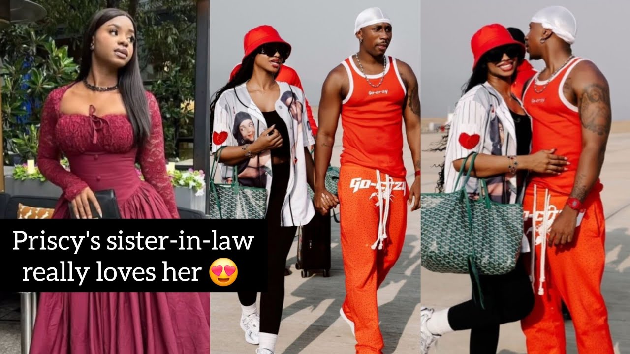 PRISCY AND JUMA JUX OUTSIDE FOR SHOW TODAY AS PRISCY'S SISTER IN LAW ...