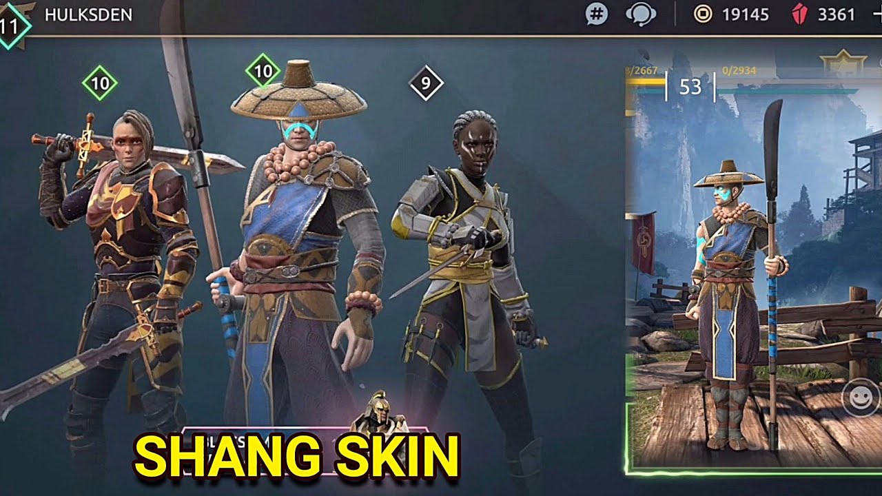 Shadow fight arena - new shang skin & new midnight pose - YouTube