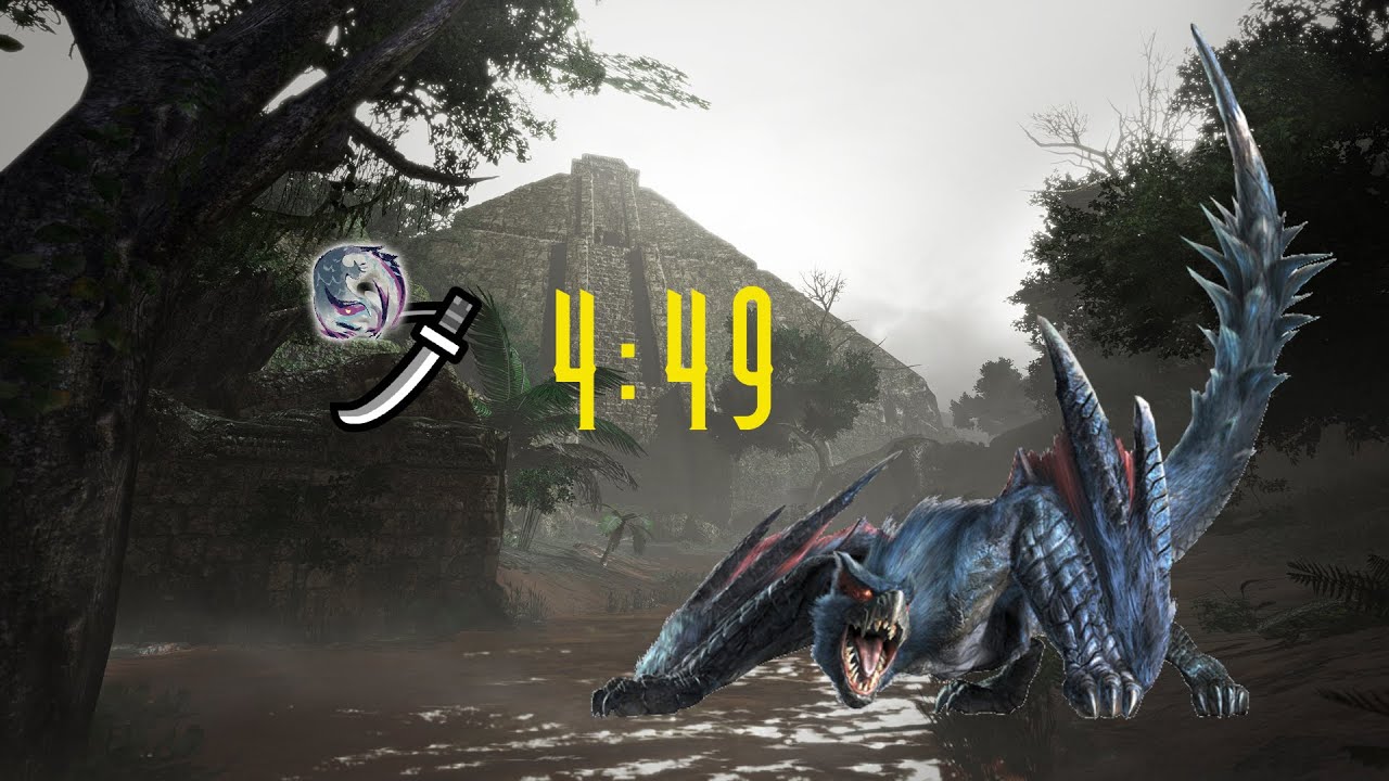 【MHRise】Hub 6 ★ Nargacuga Longsword Solo 4:49 迅龍 ナルガクルガ 太刀 四分台 - YouTube