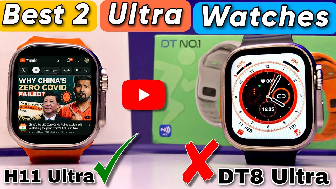 Best 2 ULTRA Smartwatches Starting From ₹2500⚡|| With 2" inch Full ...