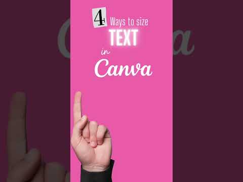 I’ll show you FOUR ways to size text in Canva. - YouTube