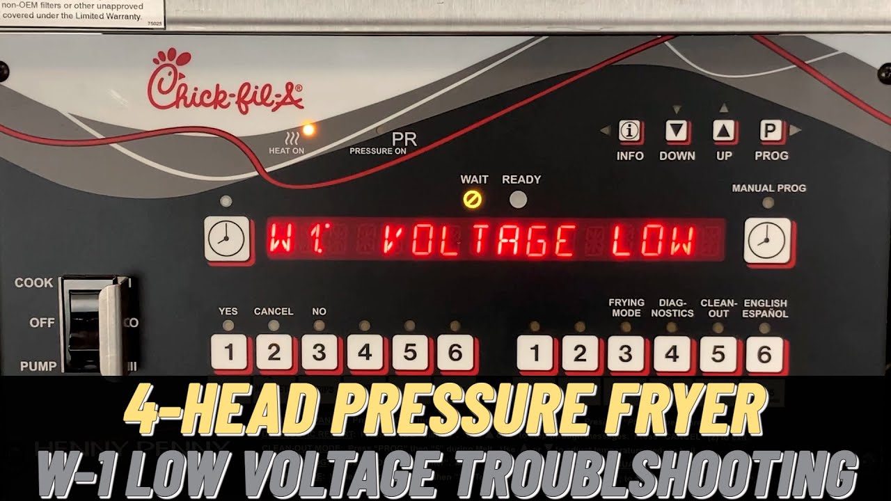 How To Troubleshoot W 1 Low Voltage Error Code Henny Penny Chick Fil