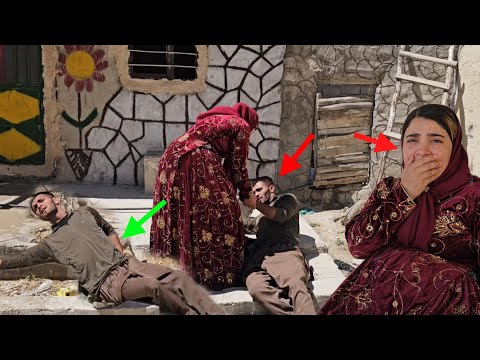 Sudden fall  Shahab from a height Sakineh is extremely scared. Is her spine healthy?🥹🤔