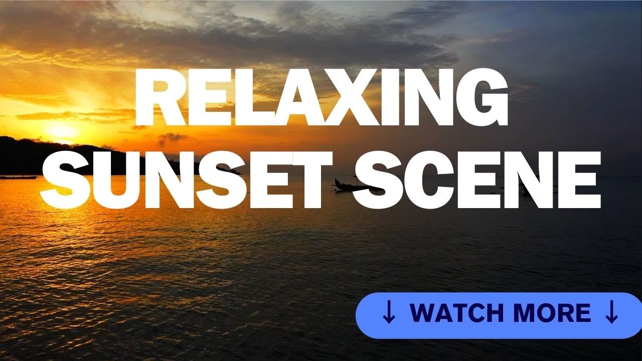 RELAXING SUNSET SCENE | WIND & WAVES SOFT WHISPERS | BY SUNSET SERENADES - YouTube