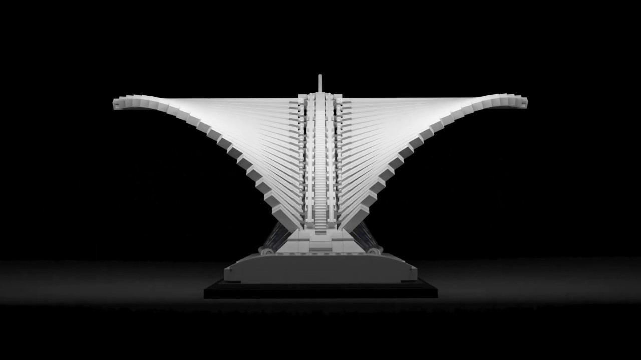 Milwaukee Art Museum LEGO Model - YouTube