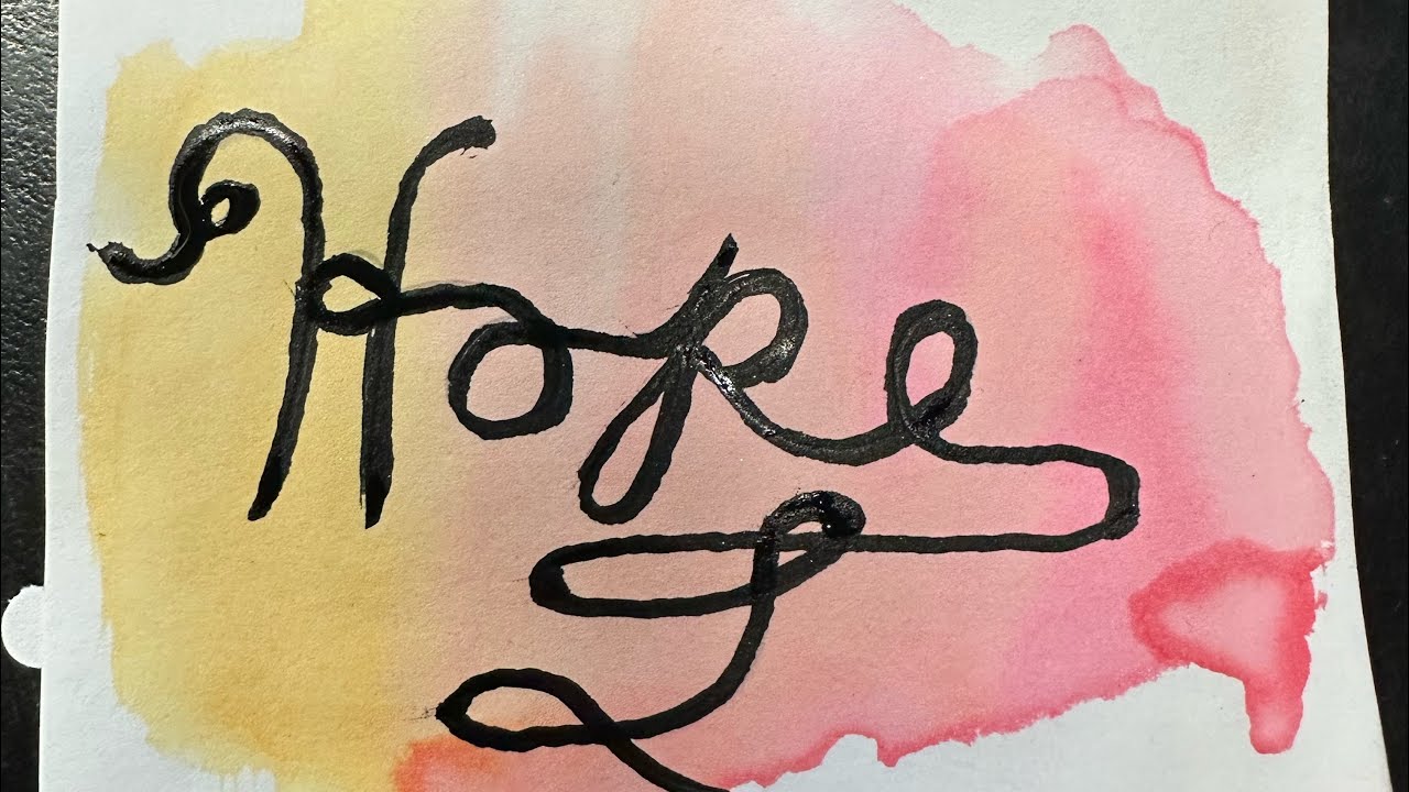 India Ink Calligraphy - YouTube