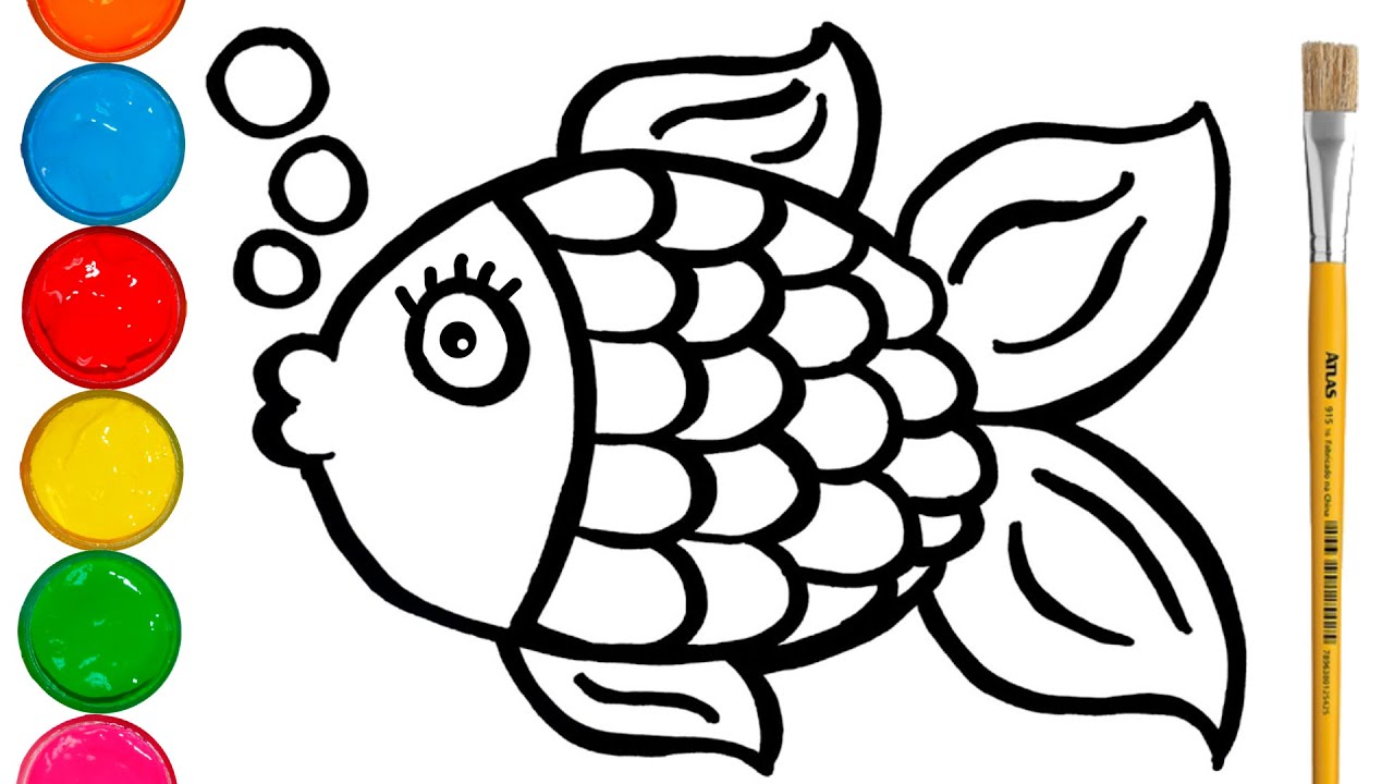 Let's Learn to Paint a Fish Together! | Drawing and Painting a Fish for ...