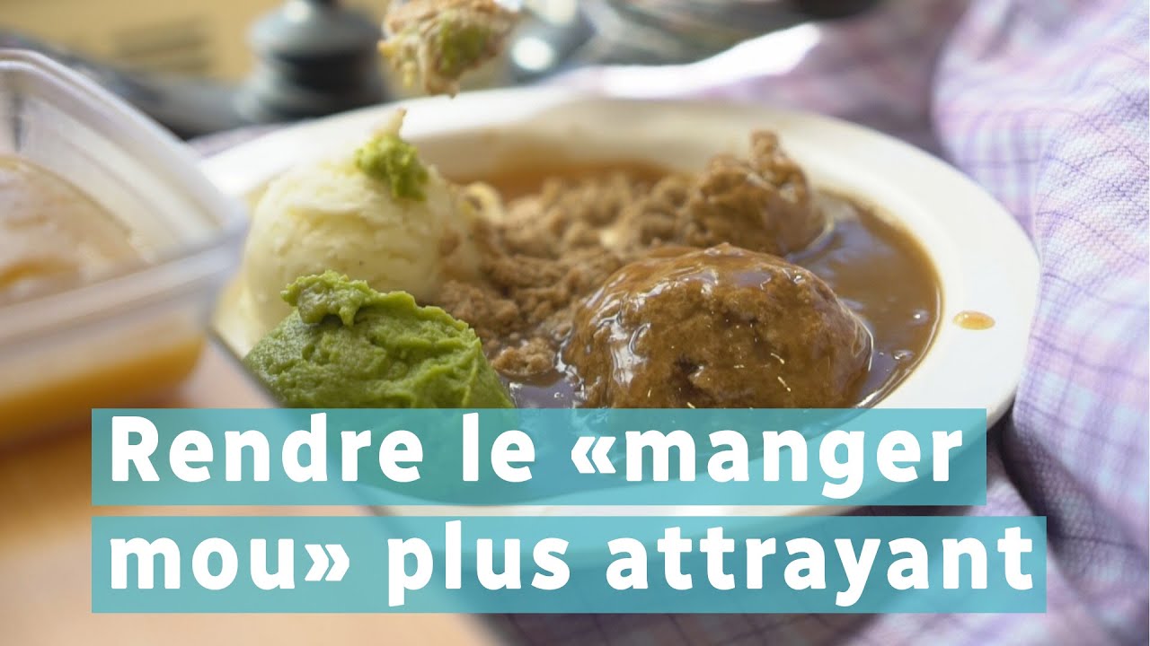 Comment rendre le «manger mou» plus attrayant en CHSLD - YouTube