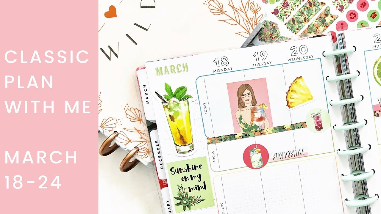 Classic Wellness Happy Planner Plan with Me - Surprz sticker pack - YouTube