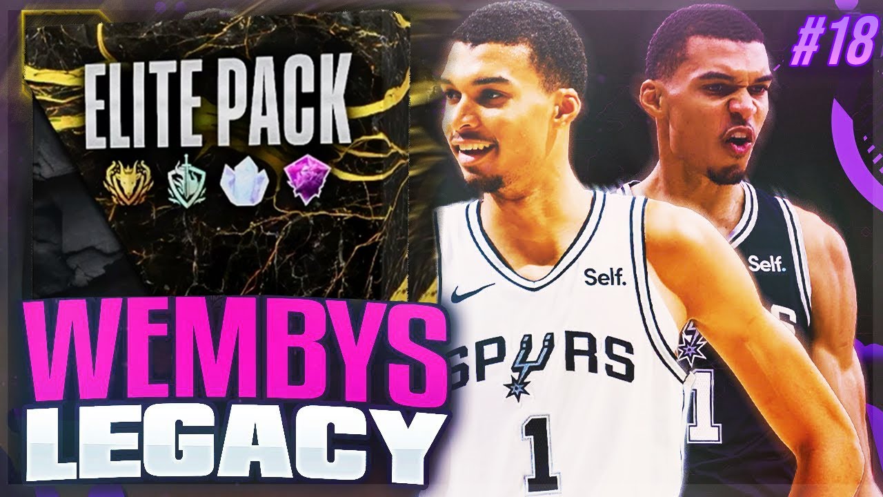 WEMBYS LEGACY #18 - OPENING A GOAT ELITE PACK!! NBA 2K24 MYTEAM!! - YouTube