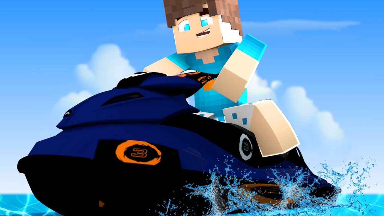 COMO FAZER UM JET SKI QUE FUNCIONA SEM MODS ! (Minecraft Pocket Edition ...