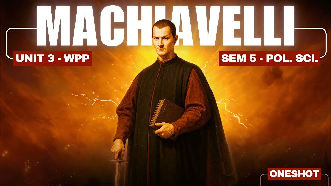 Machiavelli Political Thought | Western Political Philosophy | BA ...