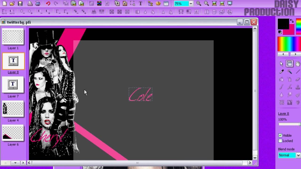 How to make a twitter bg || Photofiltre Studio X Tutorial - YouTube