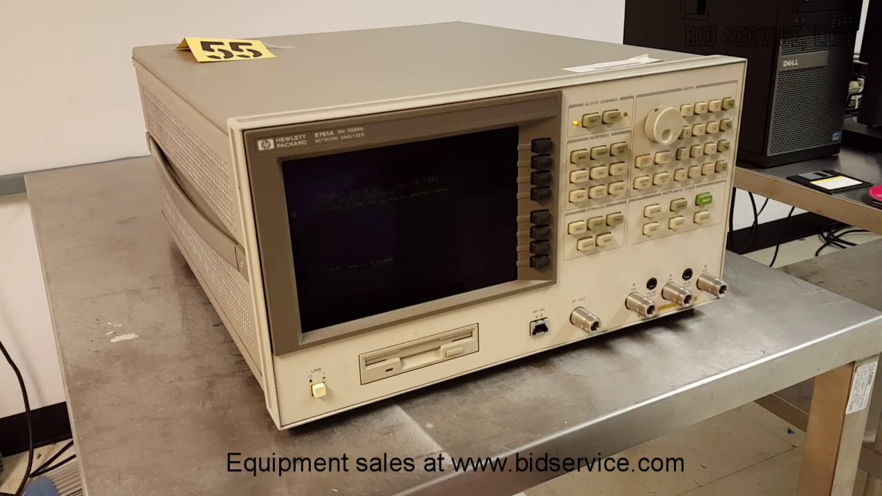 Hewlett Packard 8751A Network Analyzer #62174 - YouTube