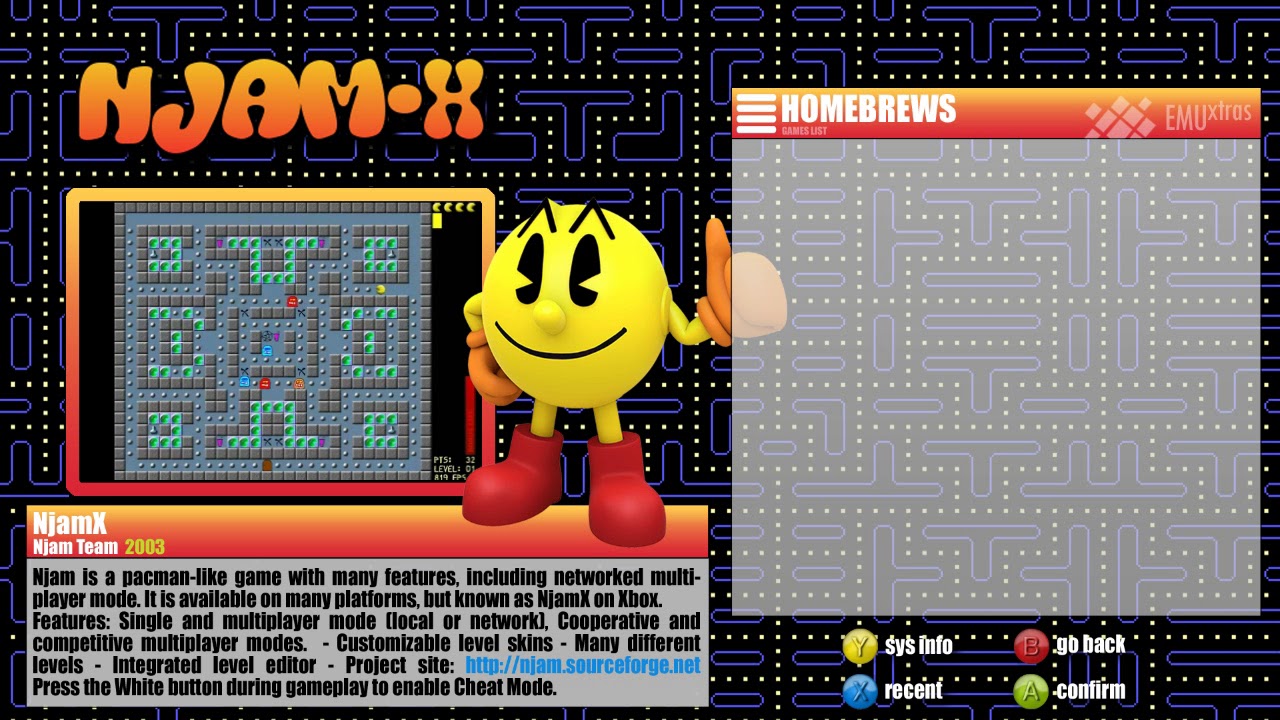 NJamX homebrew preview for XVGM - YouTube