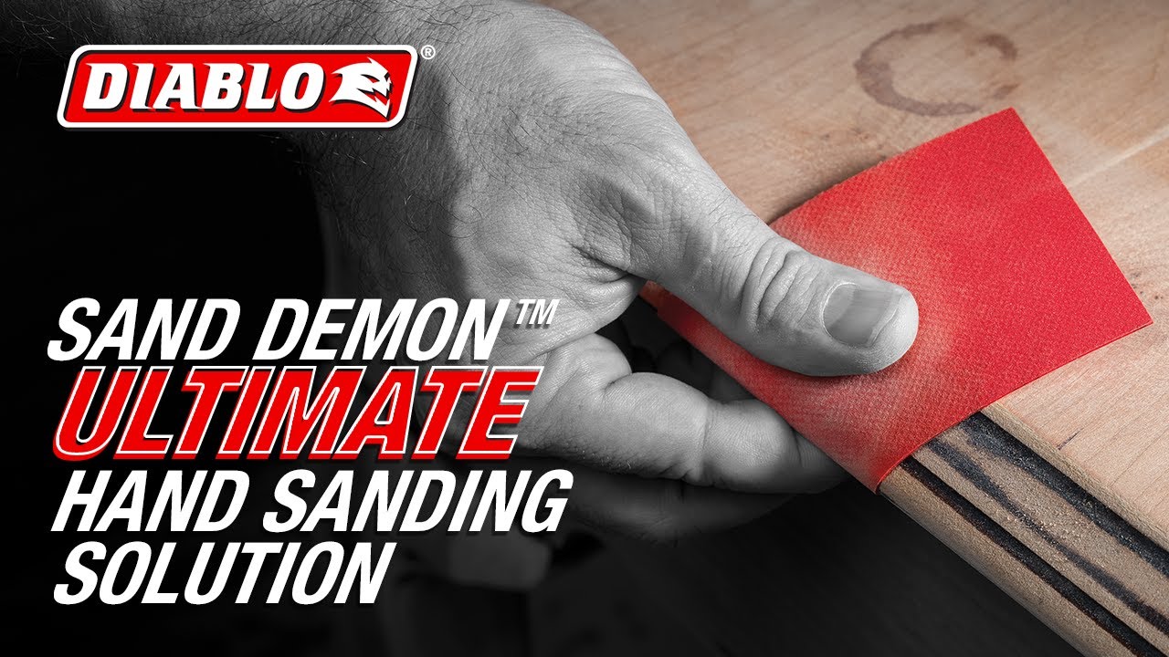 Diablo Sand Demon Double-Sided Reusable Hand Sanding Sheets - YouTube