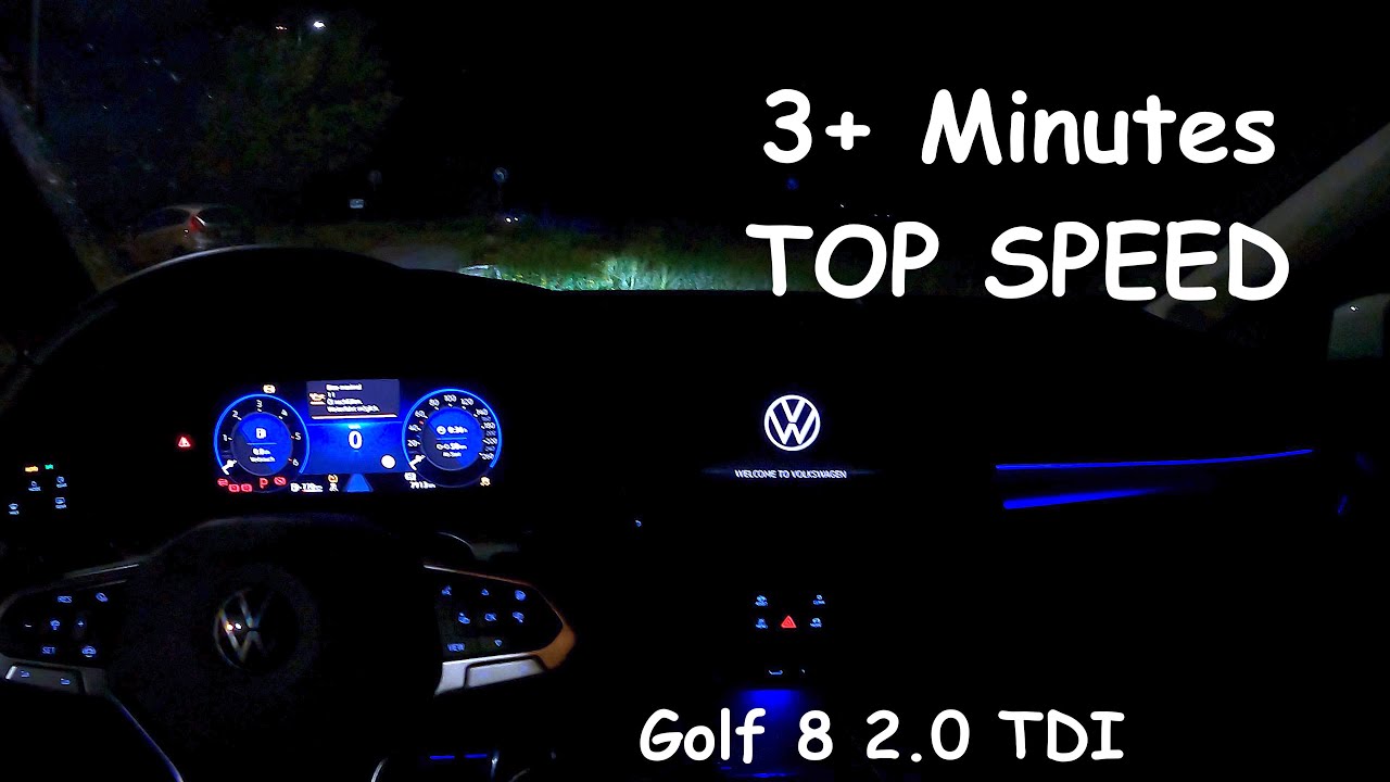 Golf 8 2.0 TDI 115 PS | TOP SPEED on AUTOBAHN | POV - YouTube