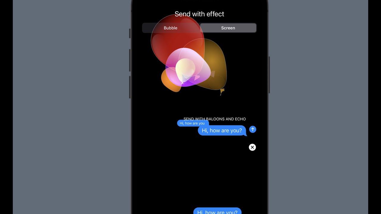 Swiftui Messages Ui Clone Animations Bubble And Screen Effects Youtube