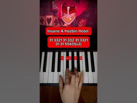 Insane (A Hazbin Hotel Song) - on piano!!!#hazbinhotel #alastor #insane #shorts #tutorial #song ...