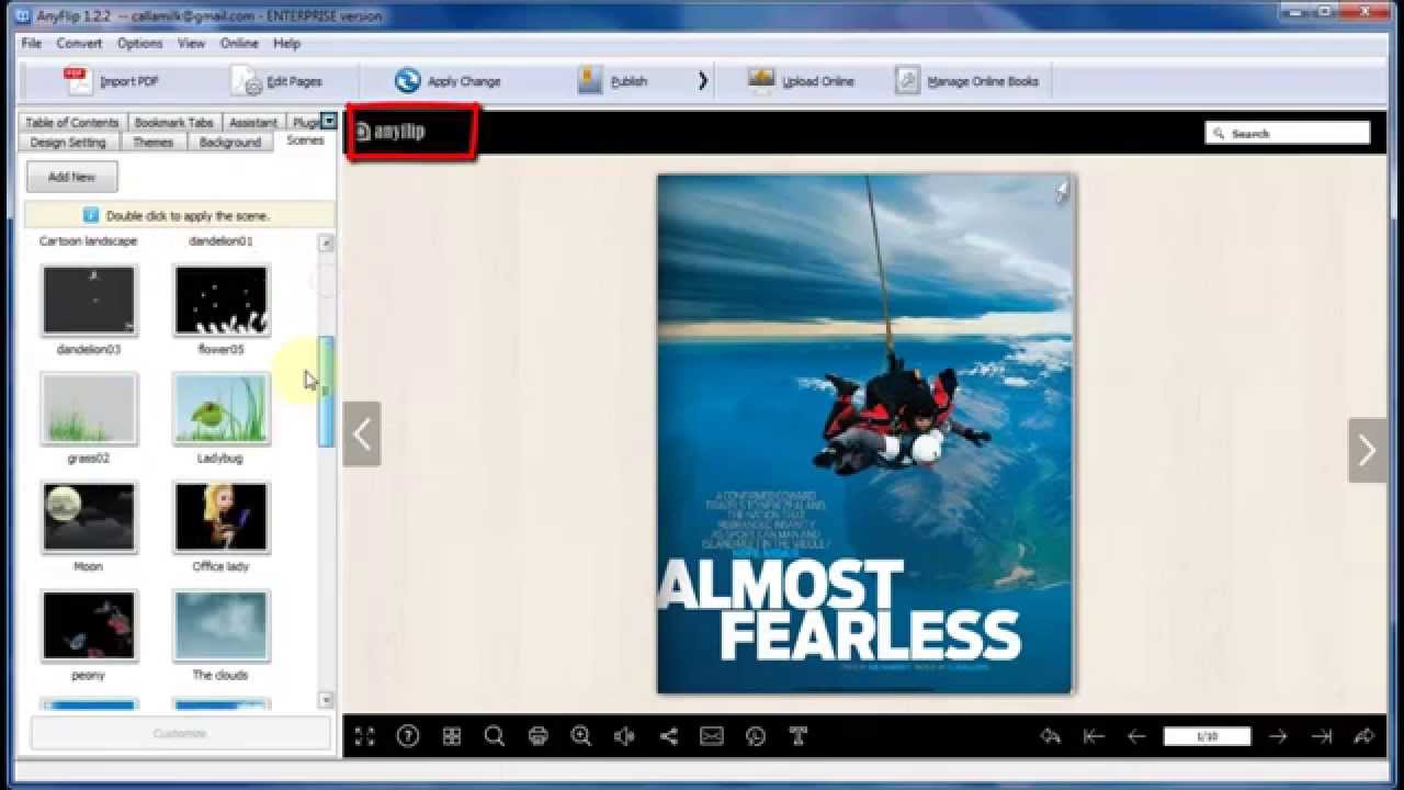 Easily add logo to flipbook with AnyFlip free pdf to flipbook maker ...
