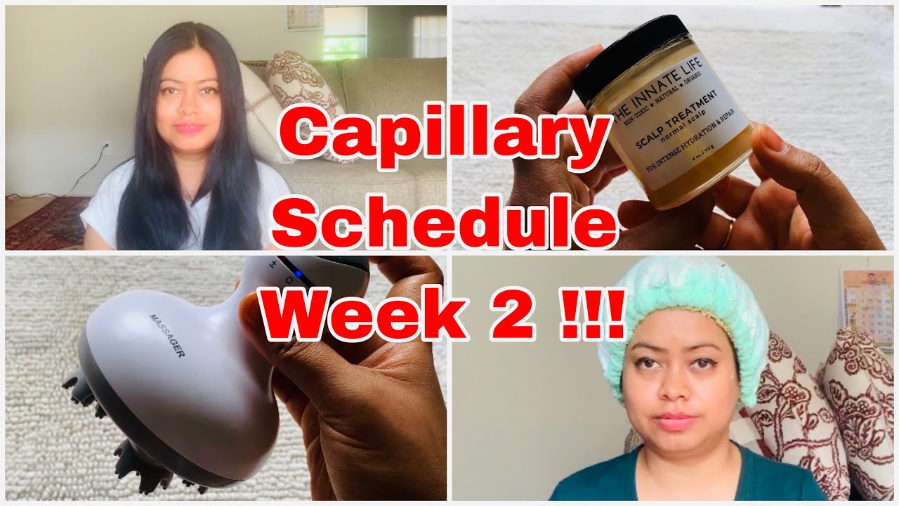 Capillary Schedule Week 2 🖤 ️| Scalp Treatments, DIY Hair Masks & More ...