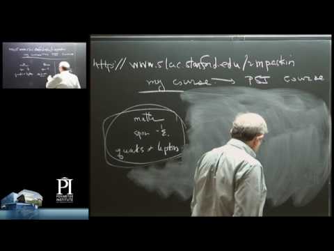 Michael Peskin -- Standard Model | Lecture 1 - YouTube