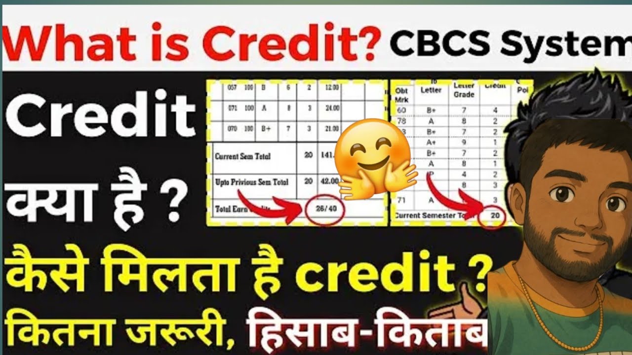 Credit क्या है |what is Credit | BA/BSC/BCOM exam में credit कैसे मिलता ...