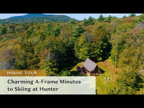 Charming A-Frame Minutes to Skiing at Hunter | 127 Bloomer Rd House Tour | Upstate Curious Team