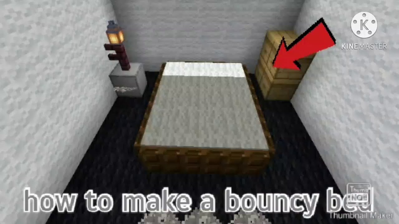 how to make a bouncy bed in Minecraft - YouTube