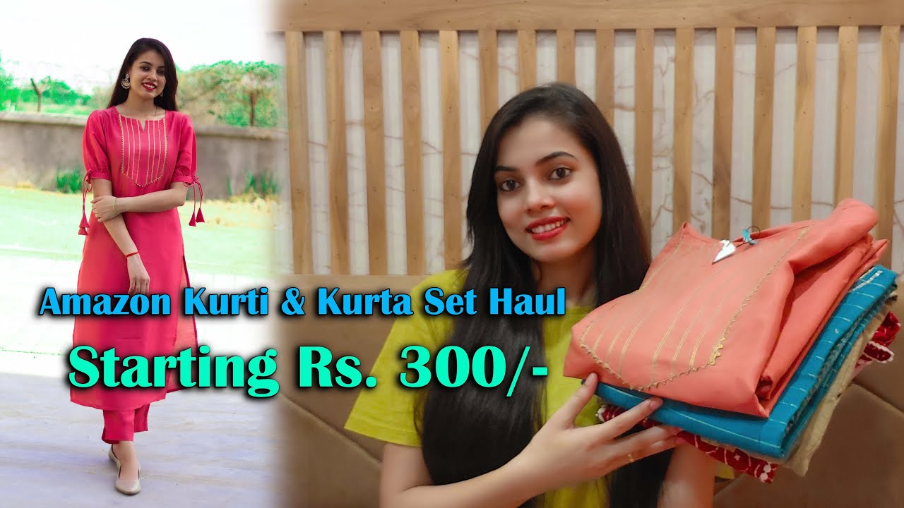Amazon Kurta & Kurta set Haul ! Affordable Trendy kurta Haul ! Starting ...