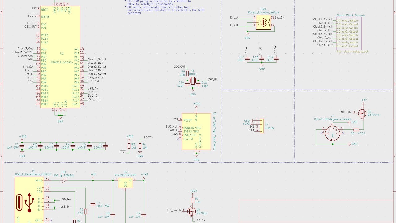 Designing a PCB for a MIDI clock generator - YouTube